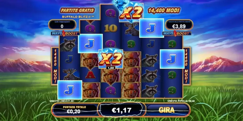 Buffalo Blitz 2 slot online, la recensione: moltiplicatori e giri gratuiti