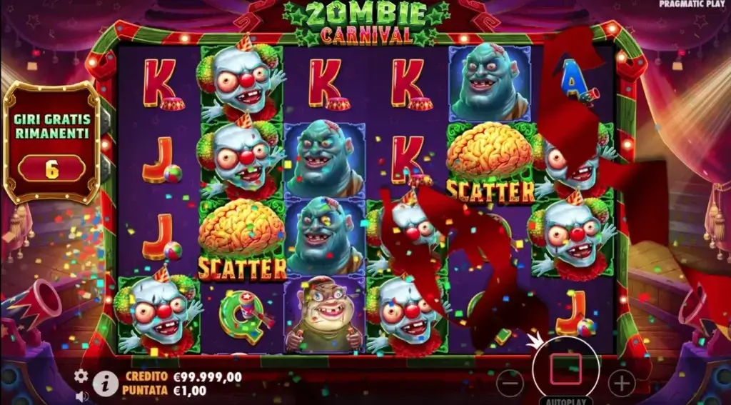 Recensione Zombie Carnival slot: giri extra e moltiplicatore